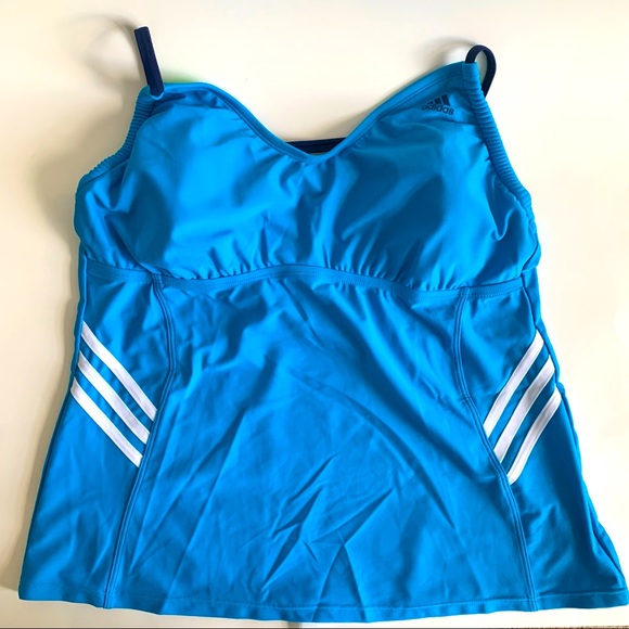adidas | Swim | Adidas Adjustable Bandeaukini Tankini Swim Top | Poshmark